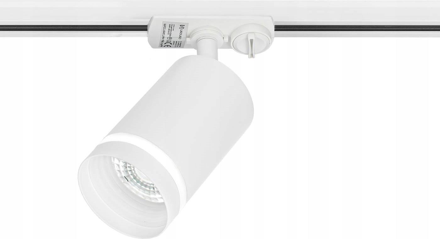 Ring reflektor szynowy GU10 biały 0.08 m 1-punkt 12 W 230 V ...