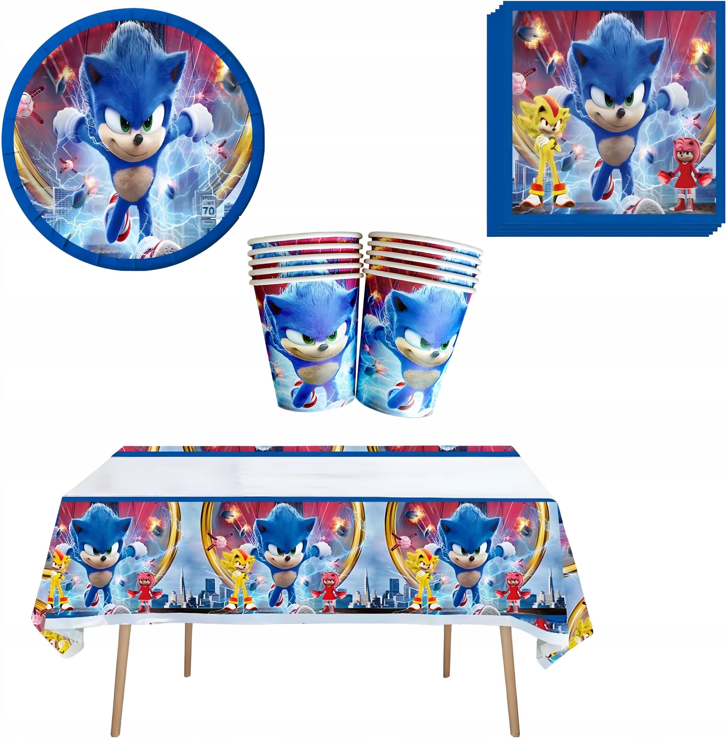 4kidsparty serwetki papierowe Sonic Jeż The Hedgehog 33x33cm ...