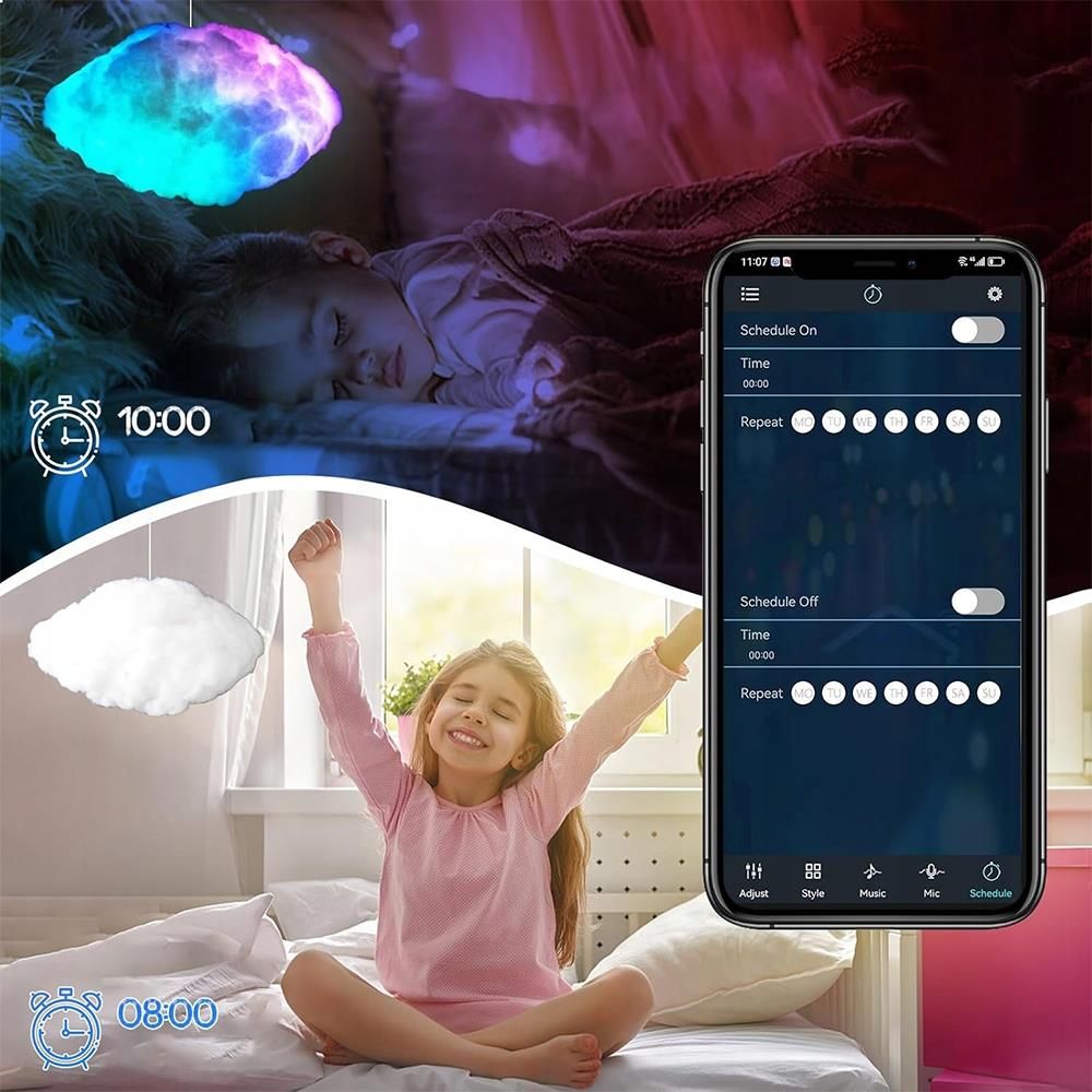 Led RGB Pilot 5V Chmury Neon Elastyczny wielokolorowy (885658965792 ...