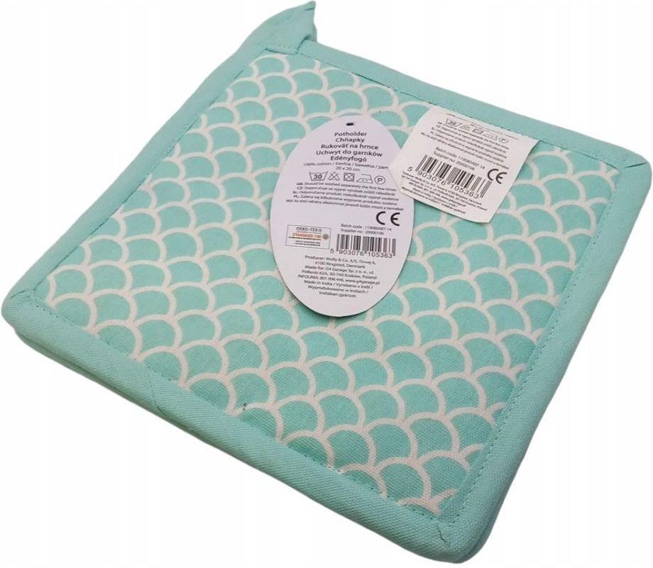 Uchwyt do garnków zestaw 20x20 cm niebieski 2 szt. (5906170035703 ...