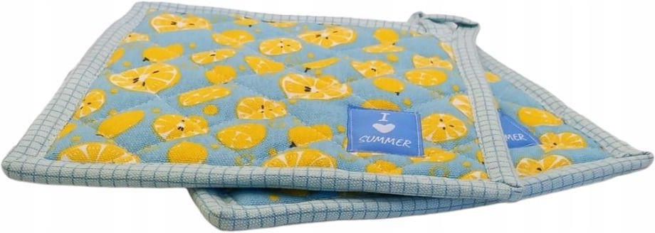 Bez marki zestaw uchwyt do garnków 20x20 2 szt. wielokolorowy bawełna ...