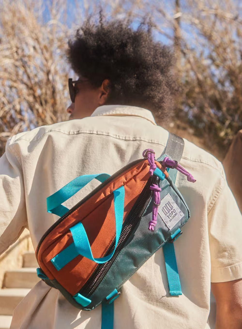 Torba biodrowa Topo Designs Mini Quick Pack - bone white / beetle ...