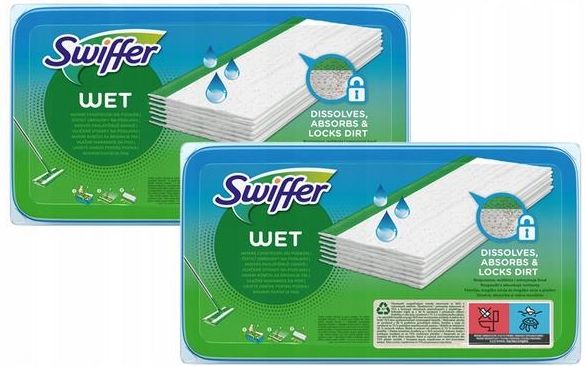 Swiffer chusteczki nawilżane do podłóg z mikrofibry antybakteryjne 40 ...