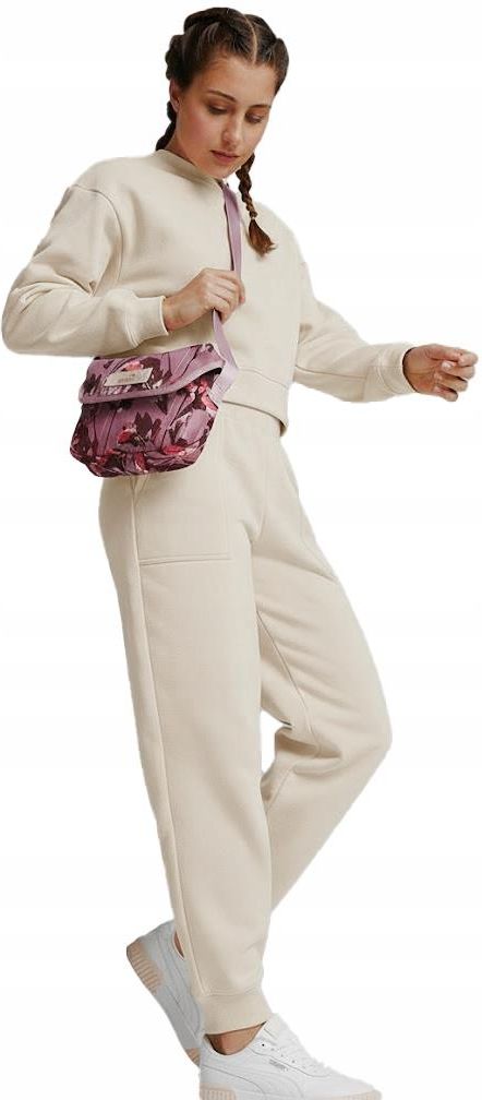 3285 Komplet Dresowy Damski Puma Bawełniany Bez Kaptura Ocieplany Ecru ...