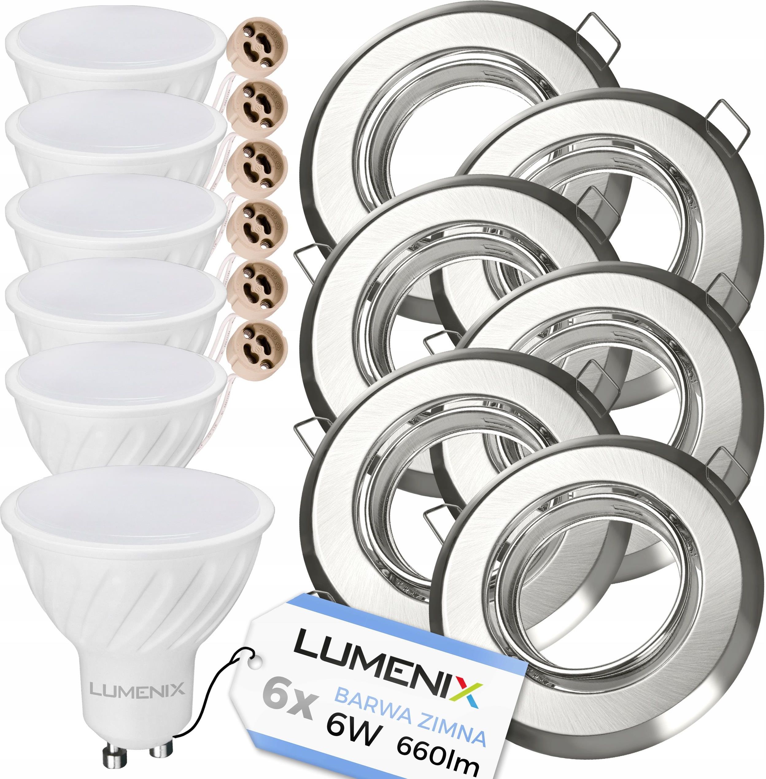 Lumenix Żarówka LED GU10 6W Zimna 660lm Ściemnialna - Opinie i ...
