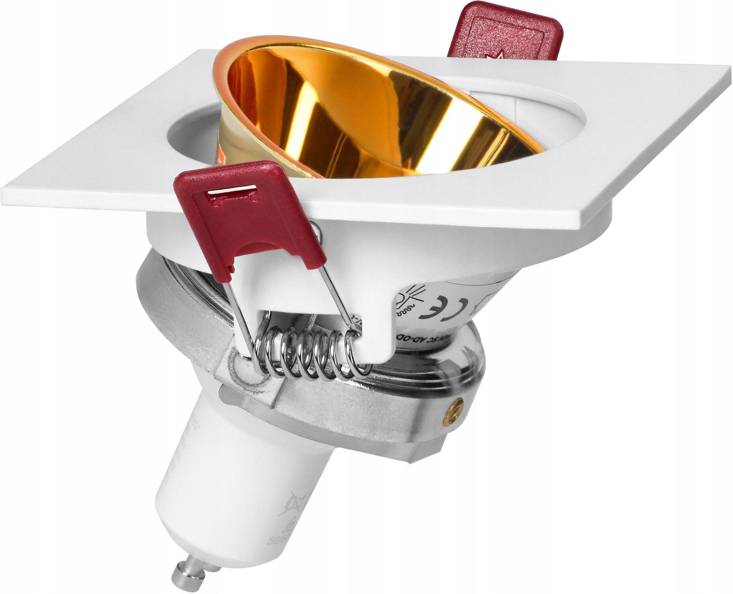 Adviti Sufitowa Wpuszczana Oprawa Halogenowa GU10 Biało-złota ...