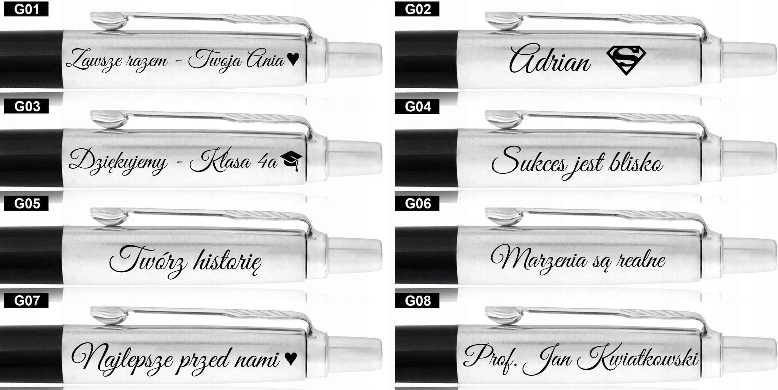 Parker Długopis Jotter Granatowy Eleganckie Pudełko Z Etui Grawer ...