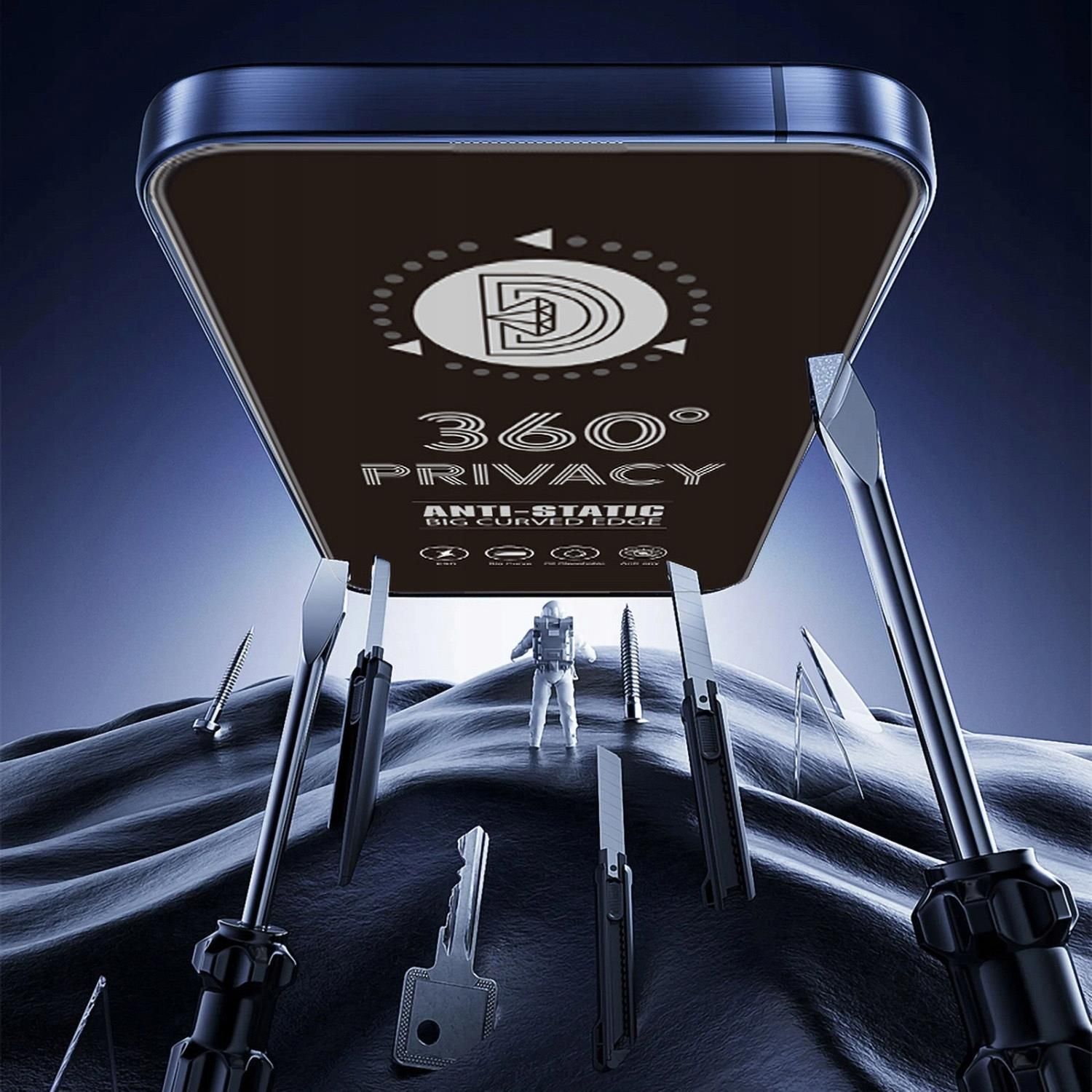 Szkło Pancerne Hartowane Prywatne 360 Privacy Do Apple Iphone 14 Pro ...