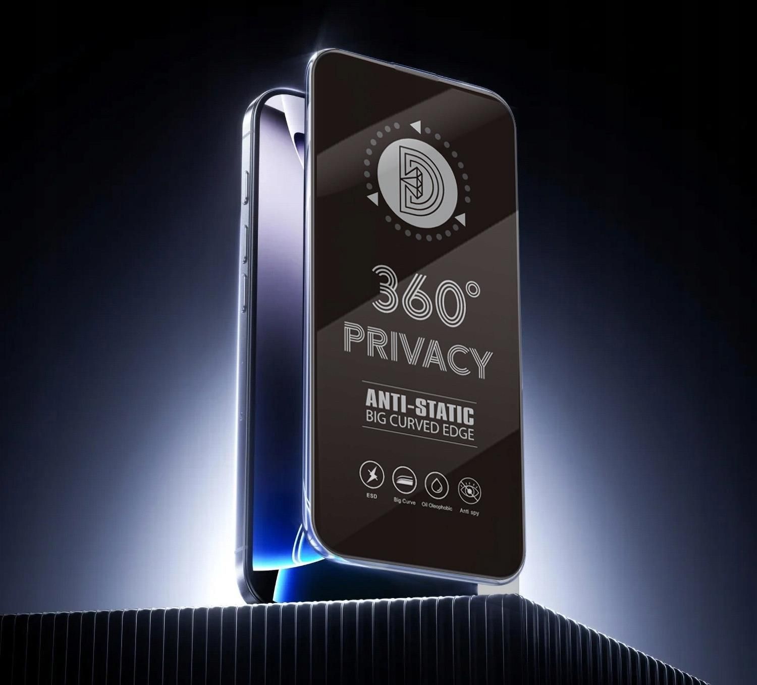 Szkło Pancerne Hartowane Prywatne 360 Privacy Do Apple Iphone 14 Pro ...