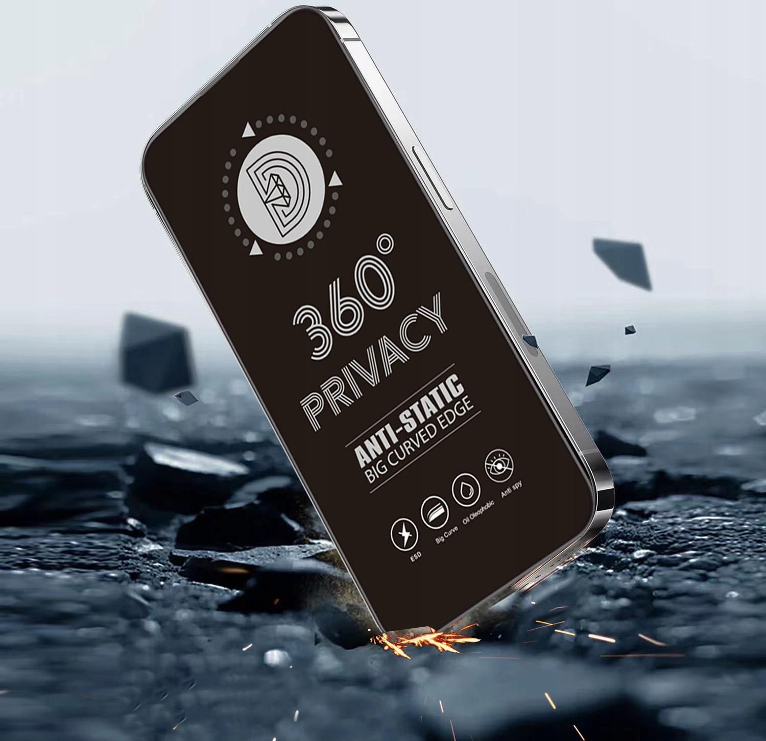 Szkło Pancerne Hartowane Prywatne 360 Privacy Do Apple Iphone 14 Pro ...