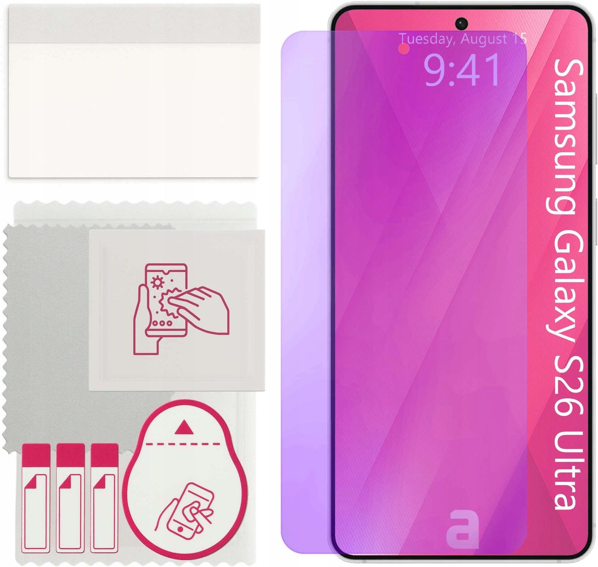 Apgo Szkło Hybrydowe Na Ekran Anti-Blue 9H Do Samsung Galaxy S26 Ultra ...