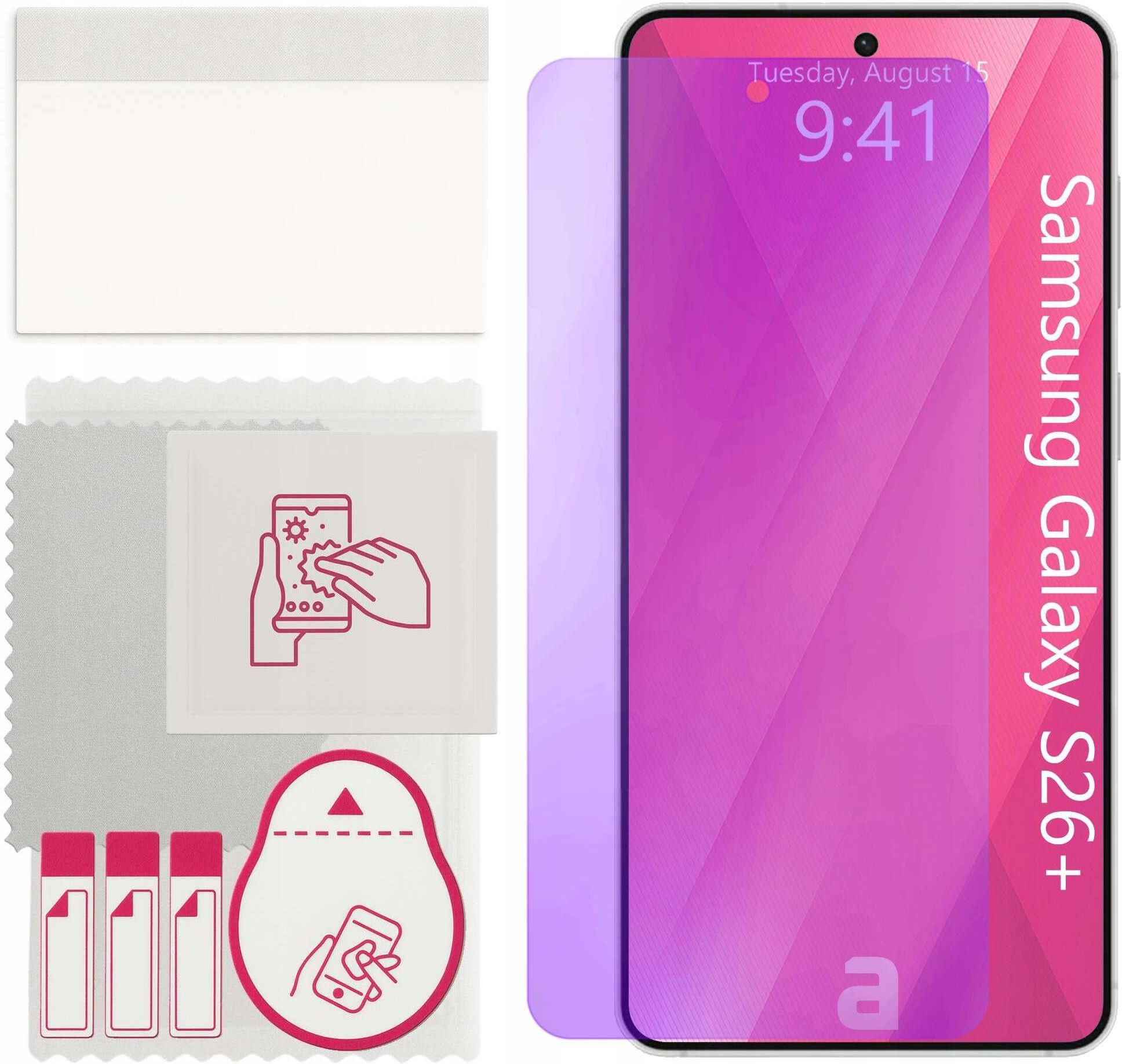 Apgo Szkło Hybrydowe Na Ekran Anti-Blue 9H Do Samsung Galaxy S26+Plus ...