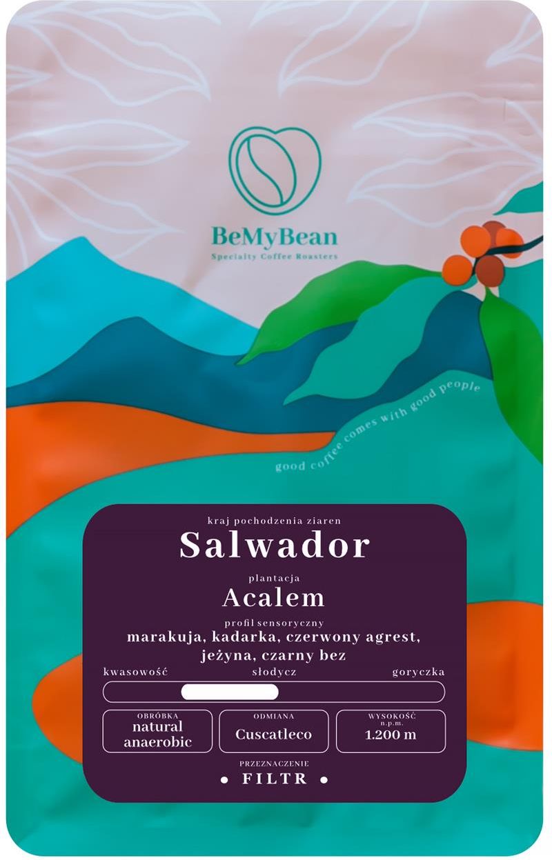 Kawa Bemybean kawa ziarnista Salwador Acalem Anaerobic Natural Filter ...