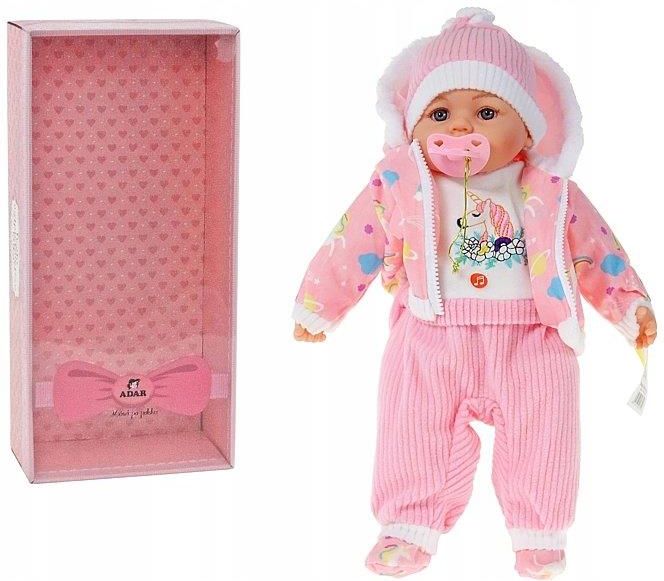 Lalka Xq Adar Lalka Bobas 45Cm Mówi Śpiewa Smoczek Lux Opakowani - Ceny ...