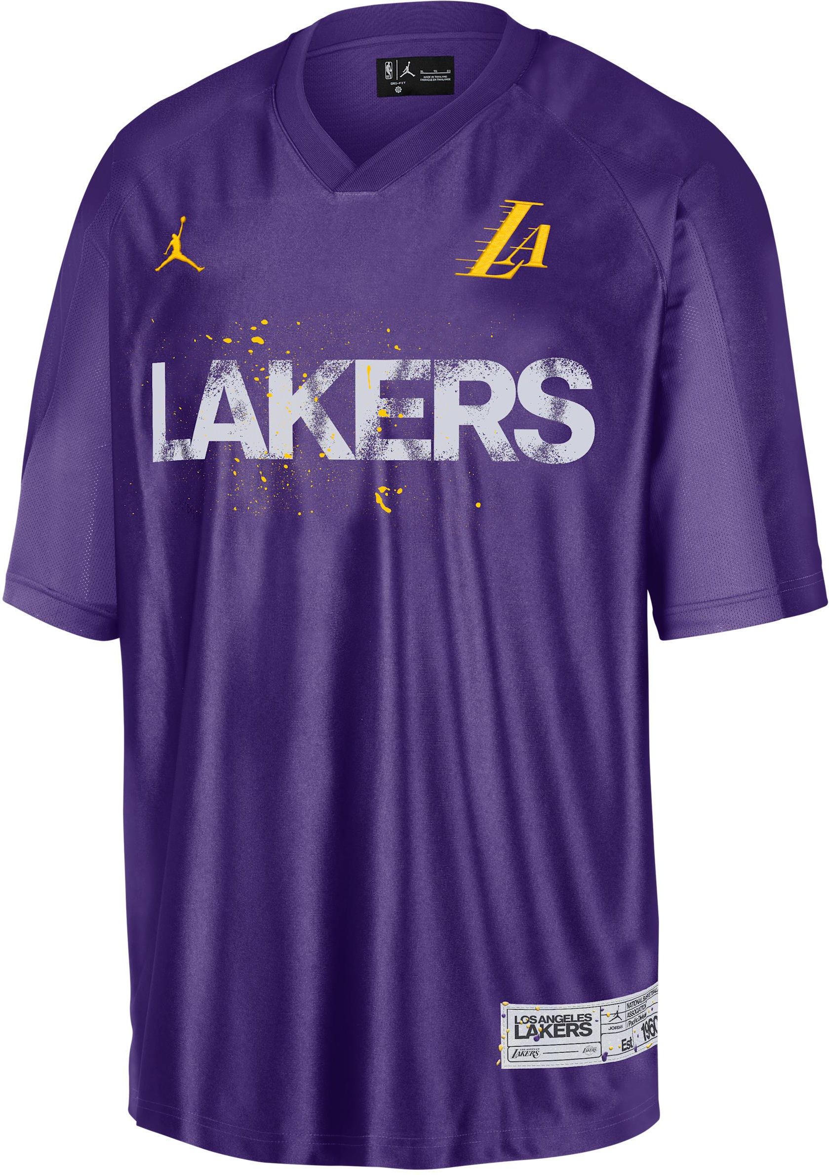 T-shirt męski Los Angeles Lakers Jordan Dri-FIT MVP - Fiolet - Ceny i ...