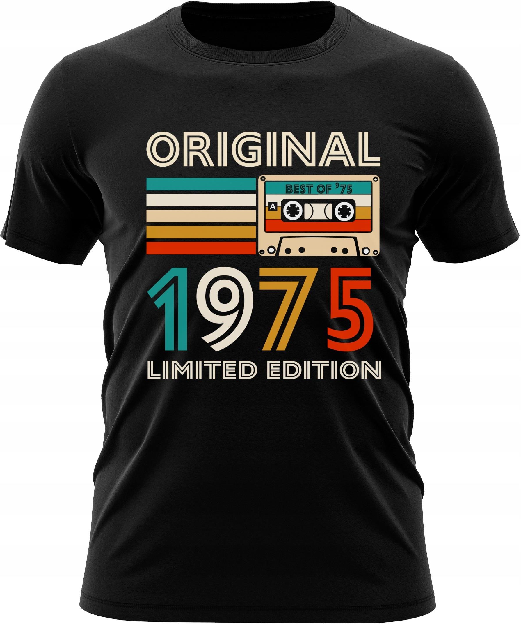 Koszulka Na 50 Urodziny Pizza Box Dla Niego 1975 Rocznik Retro, 3XL ...