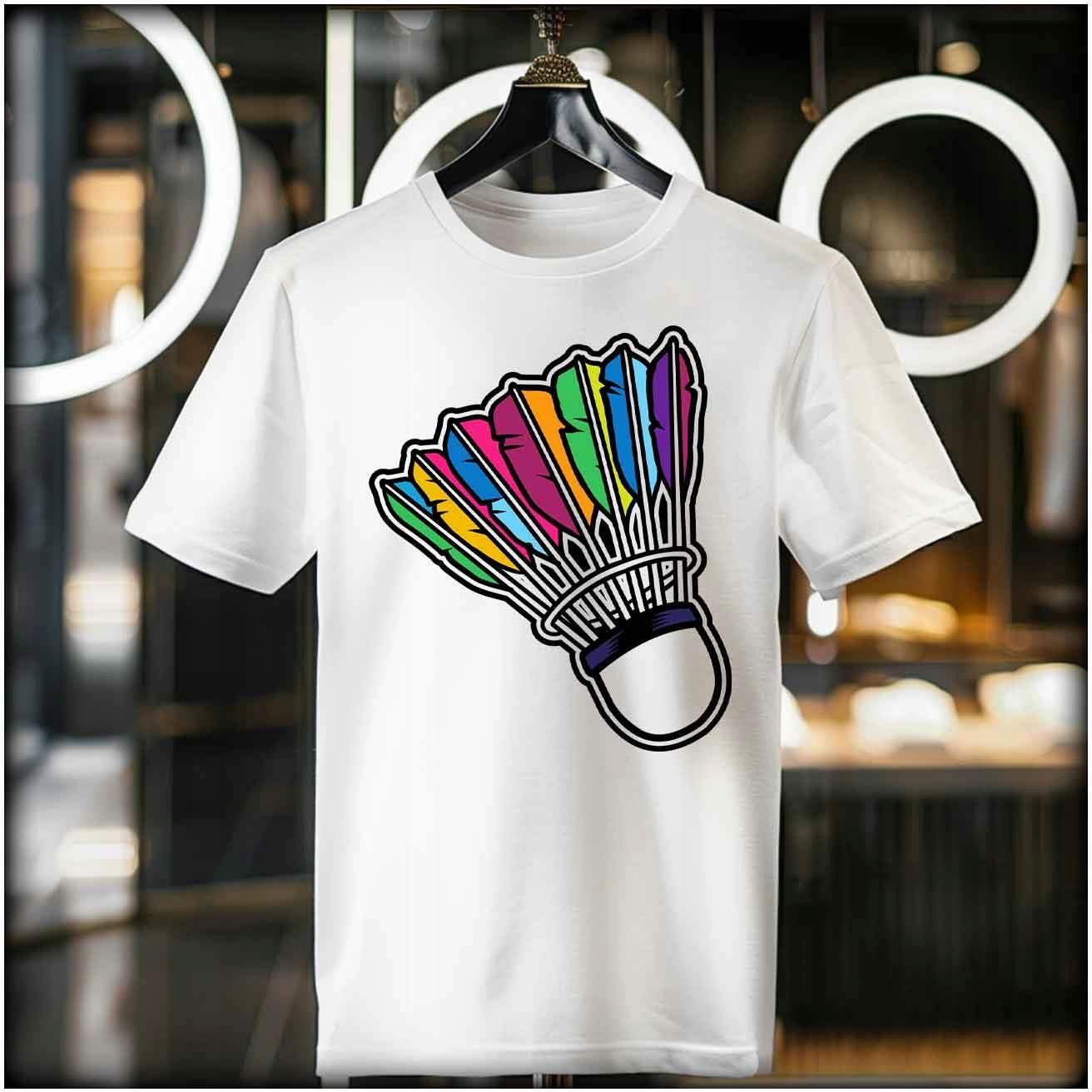 Męska Koszulka Kolorowa Lotka Badminton Sport Motyw Gracza S - Ceny i ...