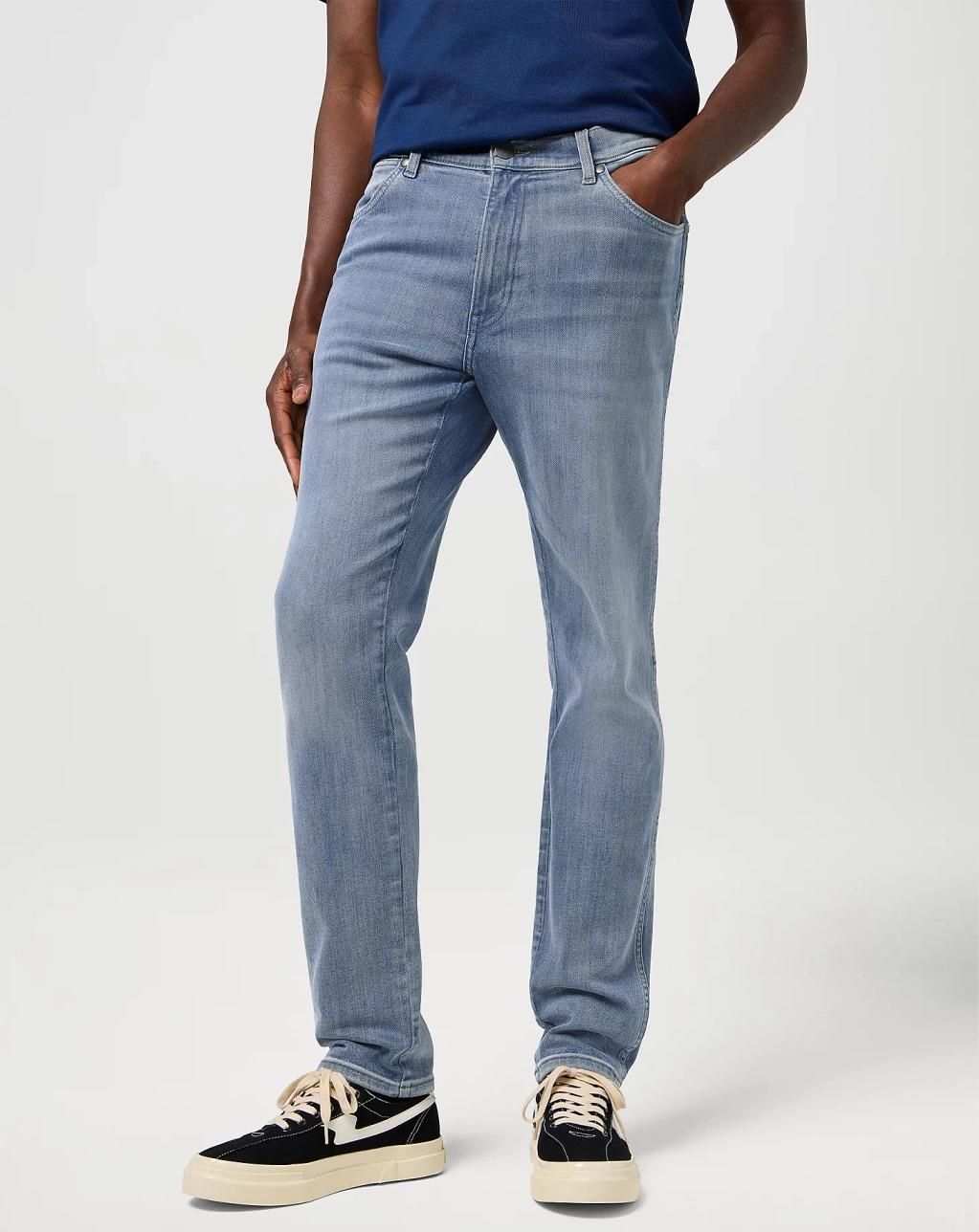 MESKIE SPODNIE WRANGLER RIVER GREY LIGHT 112373002 - Ceny i opinie ...