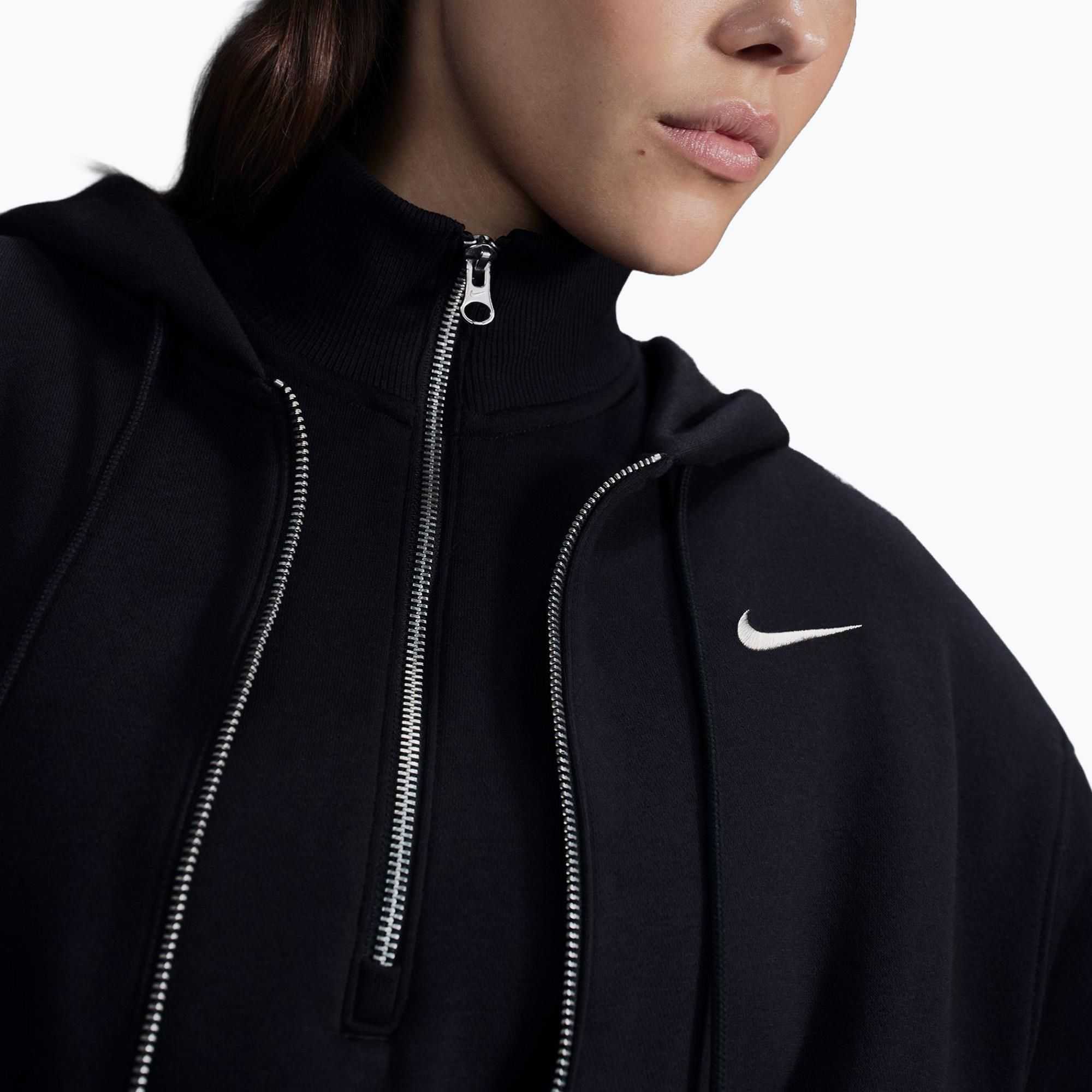 Bluza damska Nike Sportswear Phoenix Fleece black/sail - Ceny i opinie ...