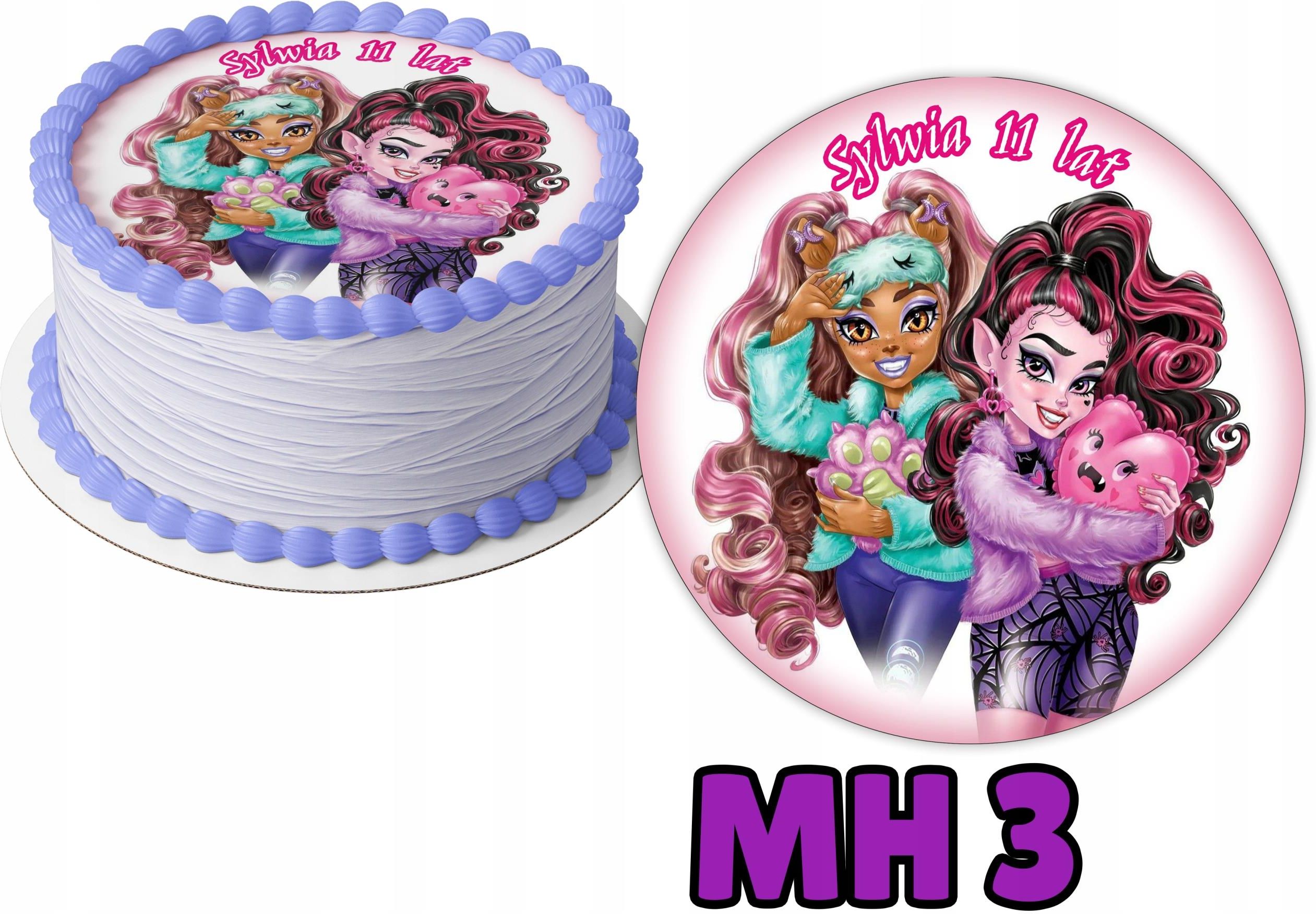Opłatek Na Tort Monster High Personalizacja Imię Oraz Wiek - Ceny i ...