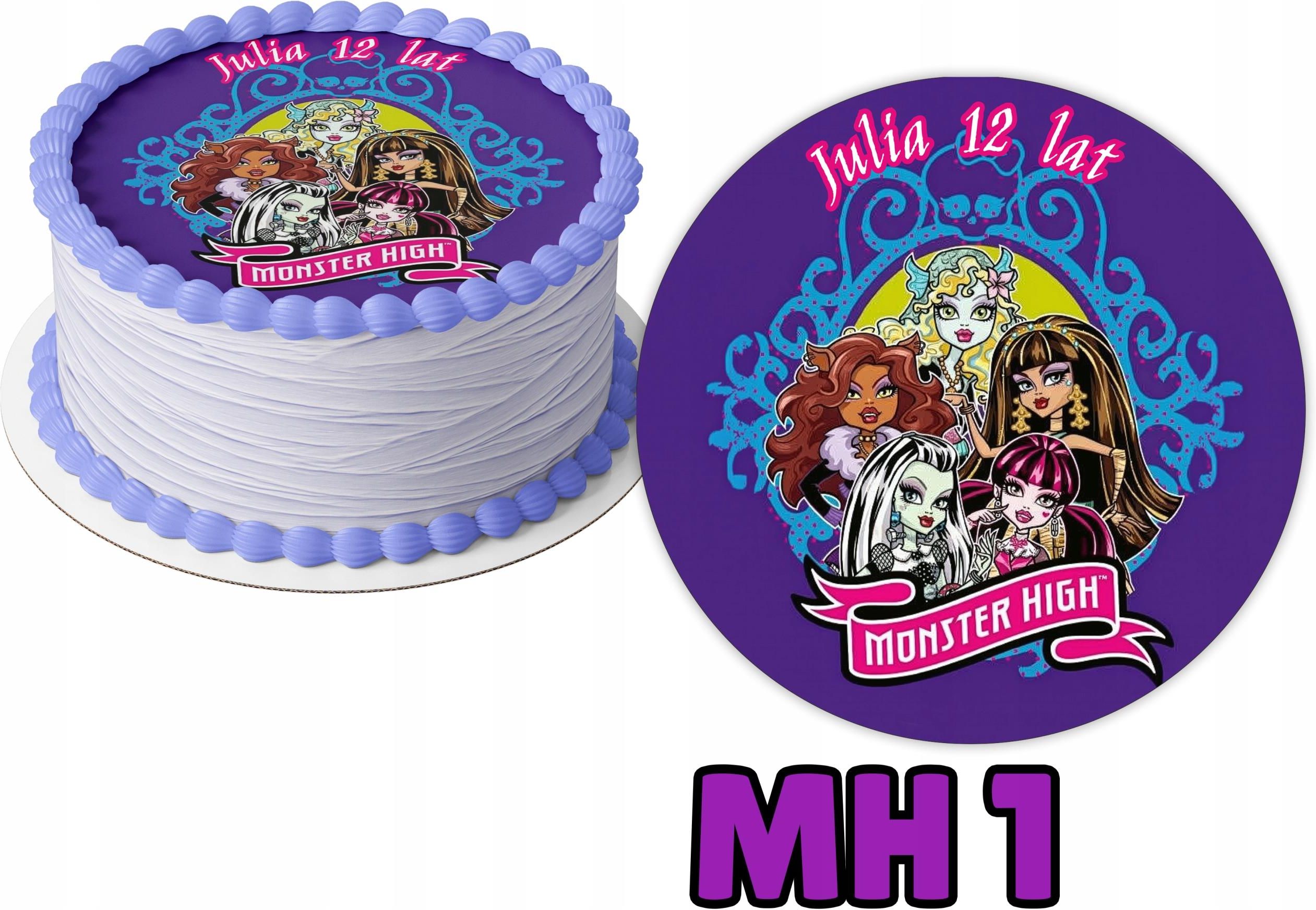 Opłatek Na Tort Monster High Personalizacja Imię Oraz Wiek - Ceny i ...