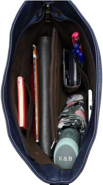 Torebka Damska Listonoszka Bordowa Torba Worek Na Ramię Długi Pasek ...