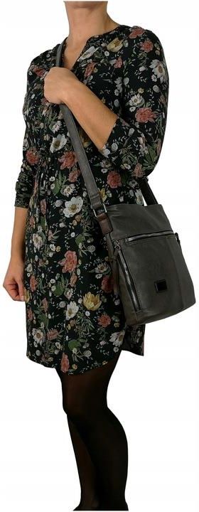 Torebka Damska Listonoszka Bordowa Torba Worek Na Ramię Długi Pasek ...