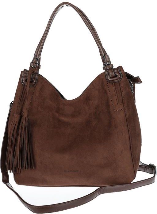 Torebka damska shopper worek zamsz elegancka lekka torba S3999 ...