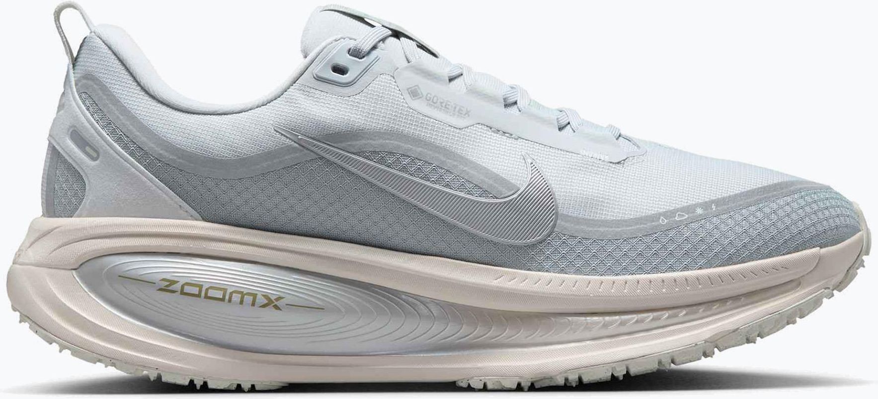 Buty do biegania męskie Nike Vomero 18 GORE-TEX pure platinum/metallic ...
