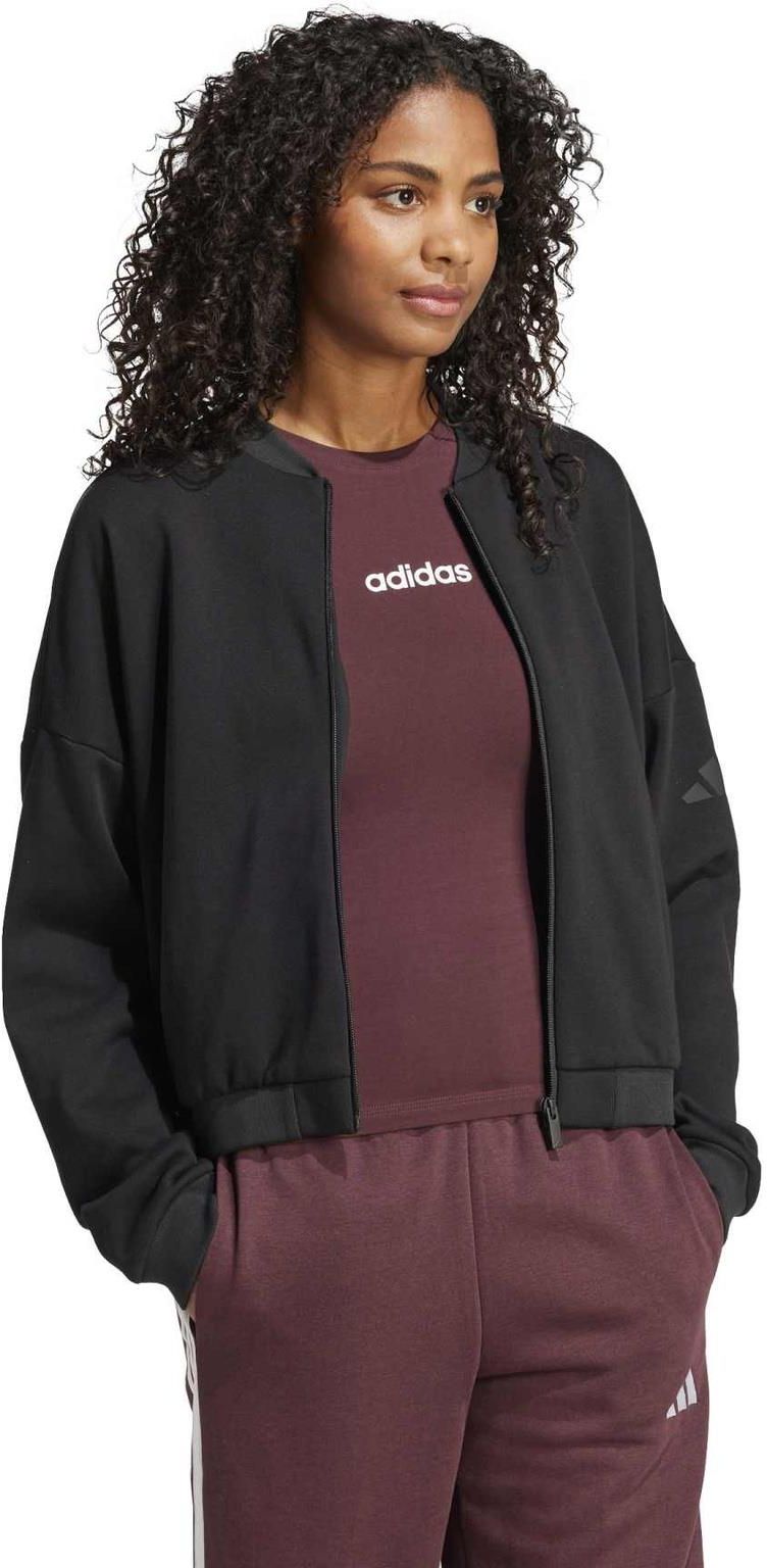 Kurtka bomberka damska adidas ESSENTIALS CONTEMPORARY LOGO czarna ...