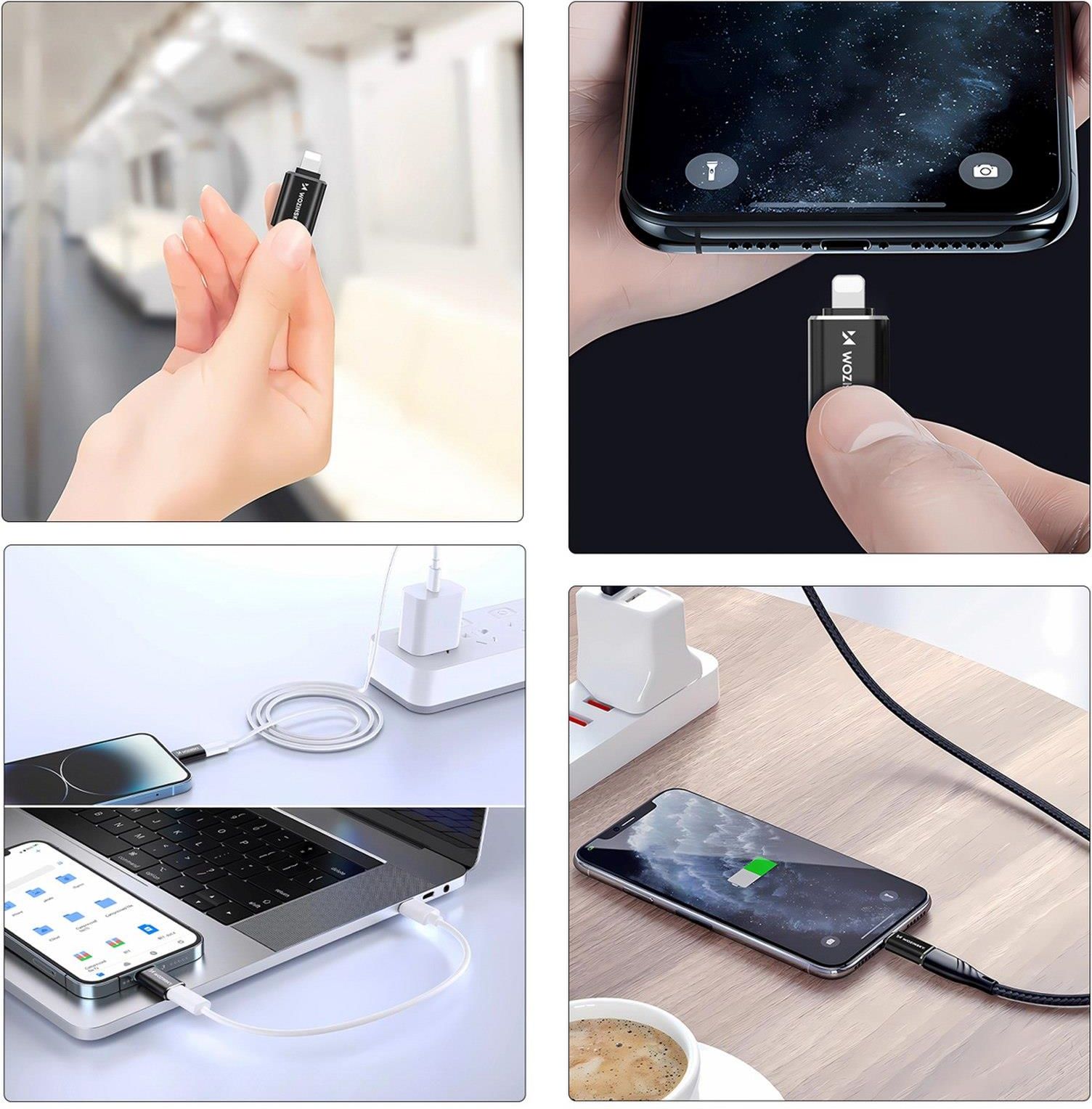 Wozinsky Adapter Przejściówka Iphone Lightning Usb-C Czarny - Ceny i ...