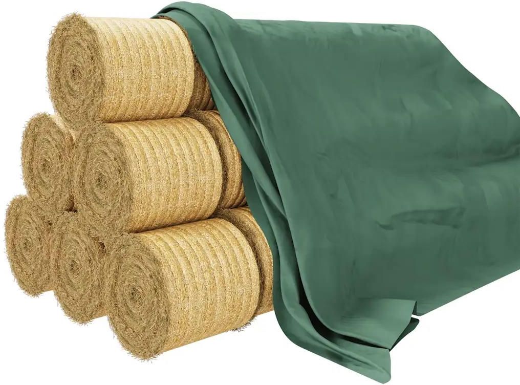 Gravora Plandeka Na Stogi Siana Zielona 9,8x6m Z Włókniny ...