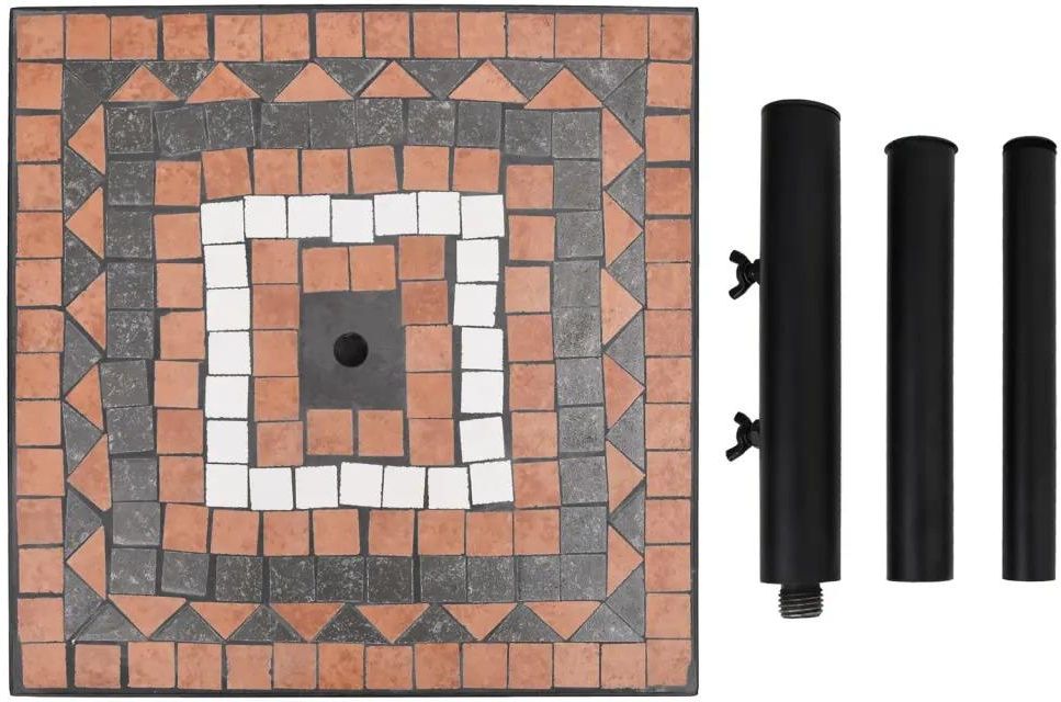 Gravora Podstawa Pod Parasol Ogrodowy Terakota/Biała 40X40X28cm ...