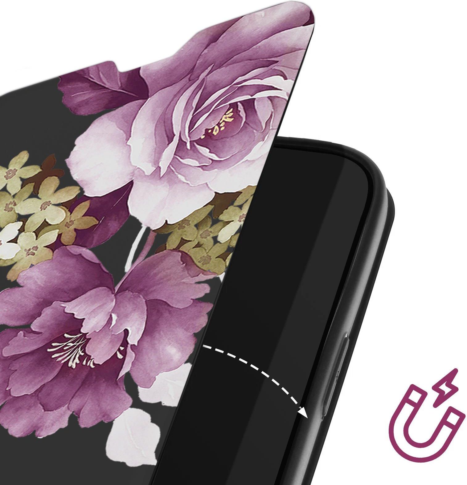 Itel Etui Z Klapką Do Motorola Edge 50 Neo Portfel Magnetyczne Kwiaty ...