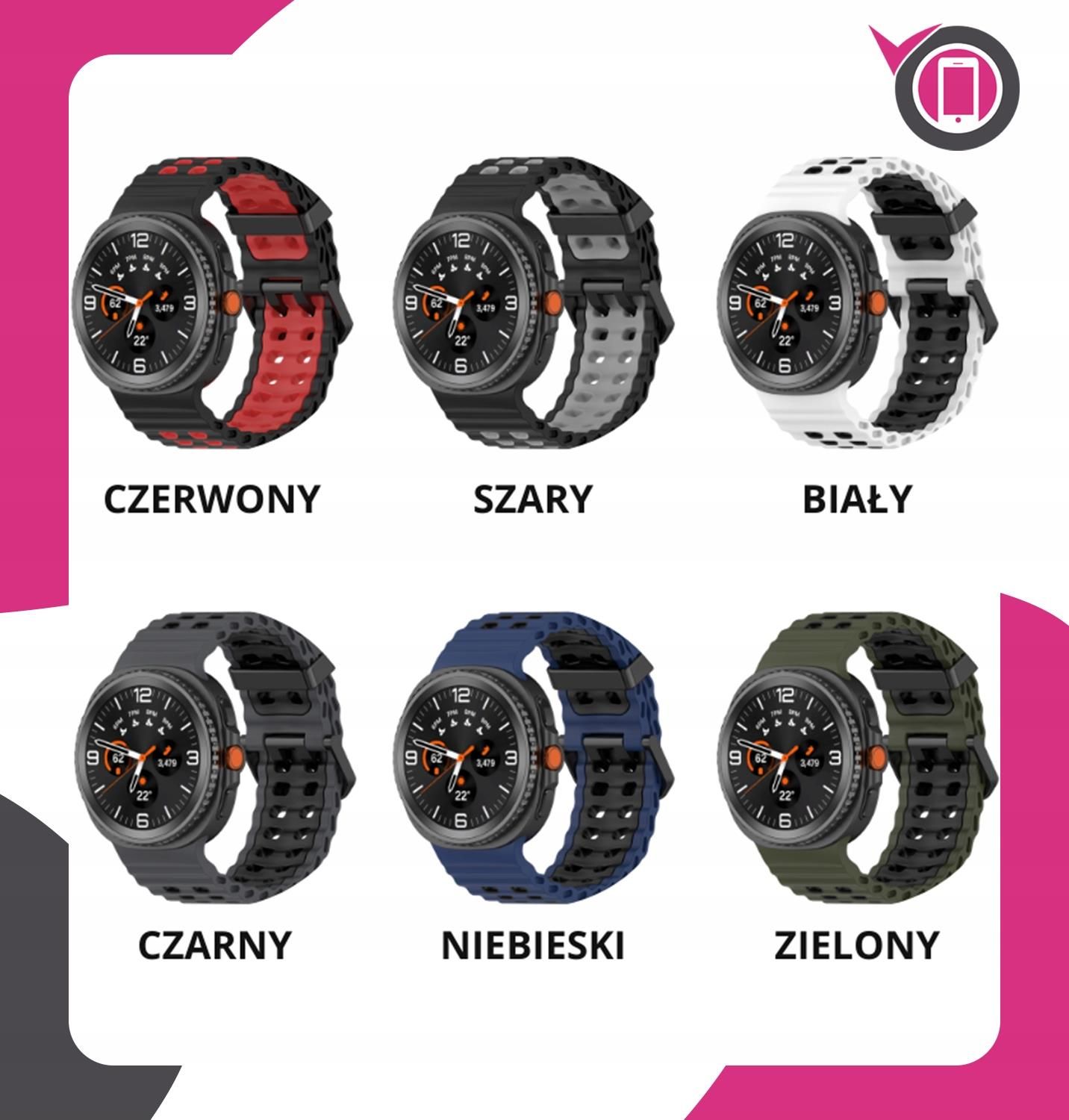 Martech Pasek Do Samsung Galaxy Watch 8 40 44Mm Classic 46 Mm Sportowy ...