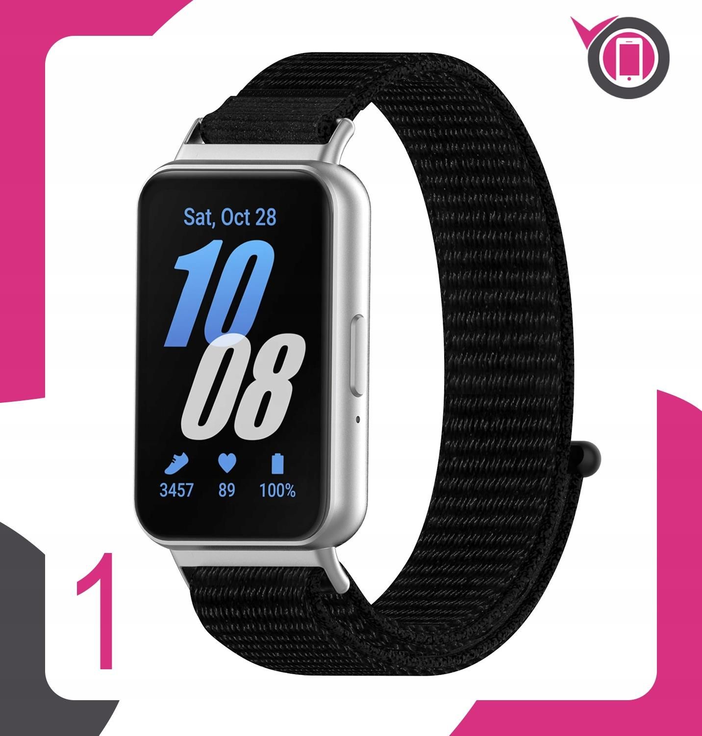 Martech Pasek Do Samsung Galaxy Watch Fit 3 Nylon Opaska Zegarek Trwały ...
