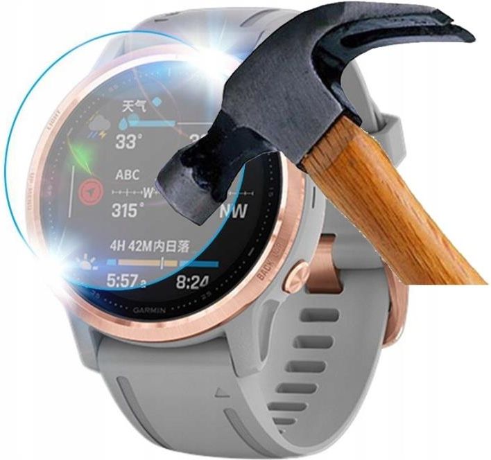 Rzakcesoria Szkło Hartowane Do Garmin Fenix 6X Pro - Opinie i ceny na Ceneo.pl