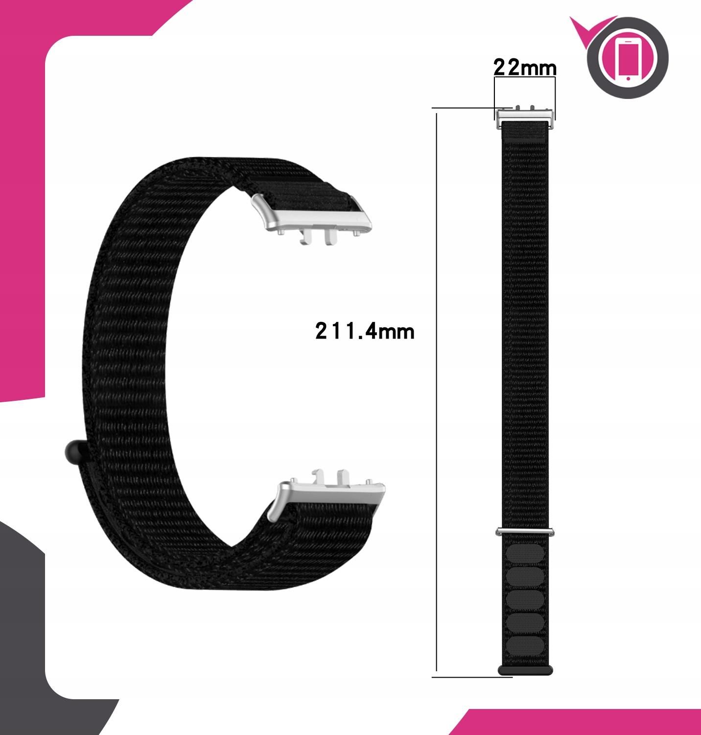 Martech Pasek Do Samsung Galaxy Watch Fit 3 Opaska Nylon Szary ...
