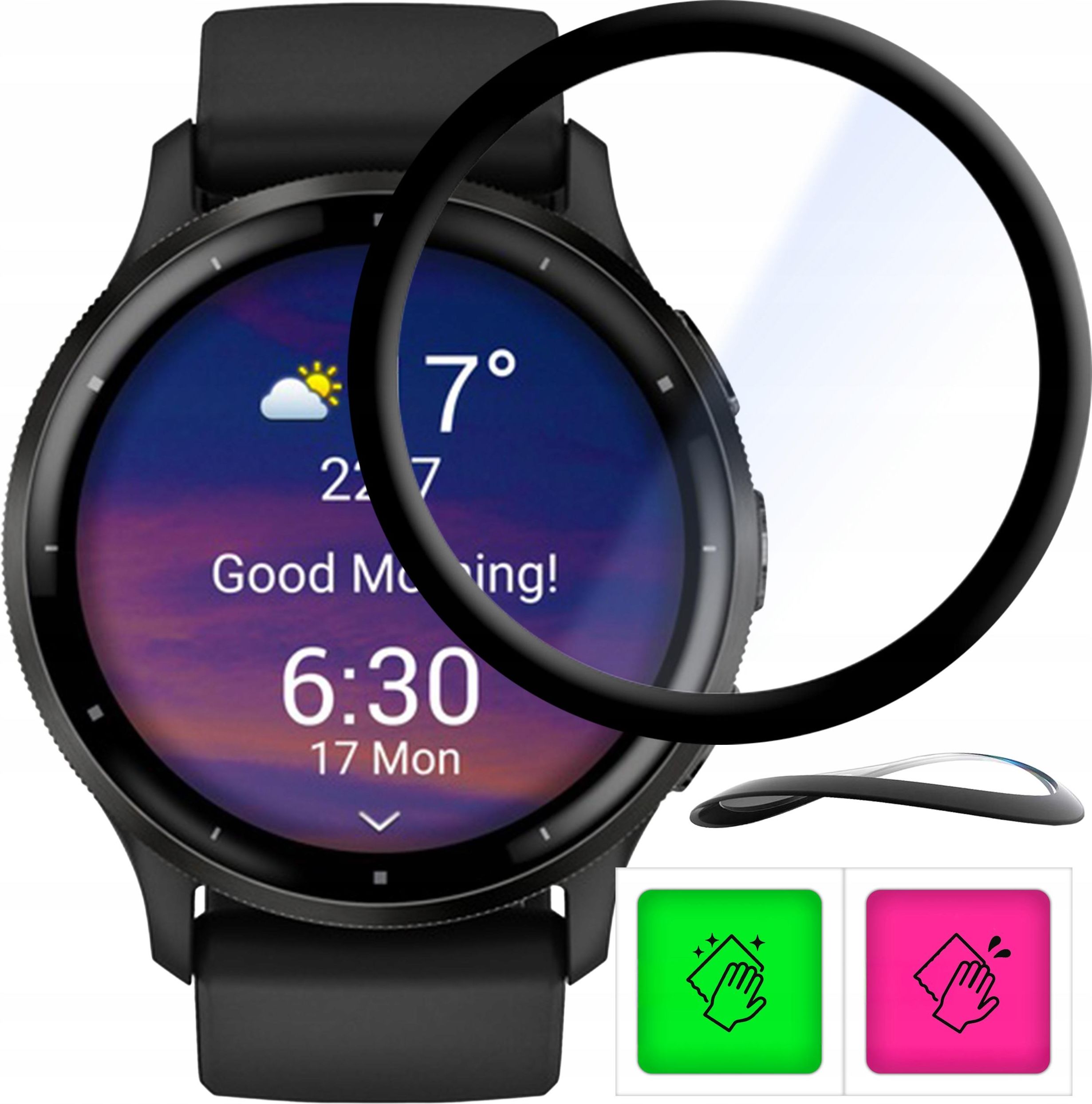 Fonneo Szkło Hybrydowe Do Garmin Venu 3 Pmma Zegarka Ochrona Szybka ...