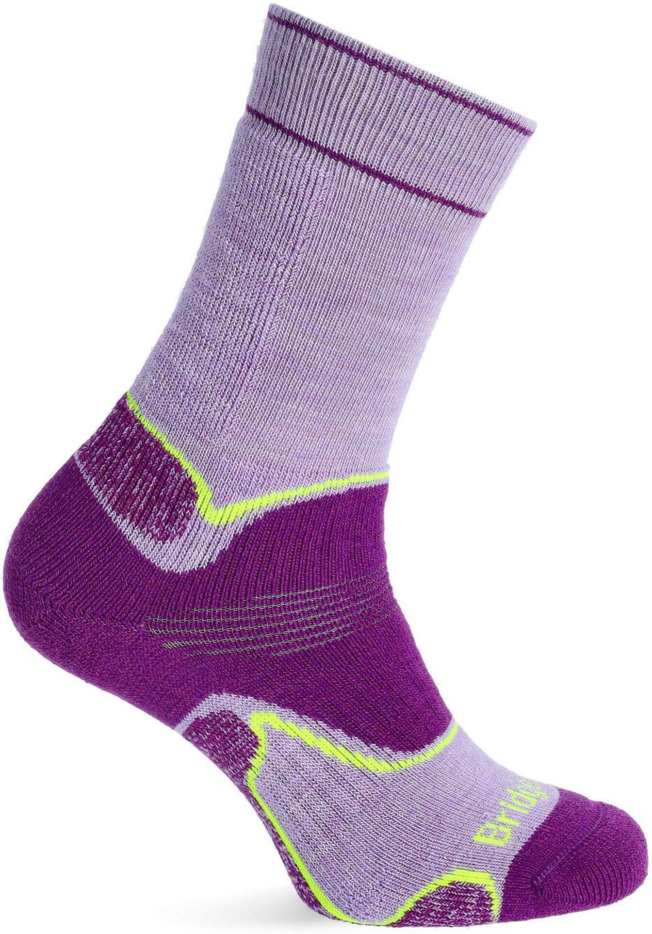 Skarpety trekkingowe damskie Bridgedale Hike Midweight Merino Purple ...