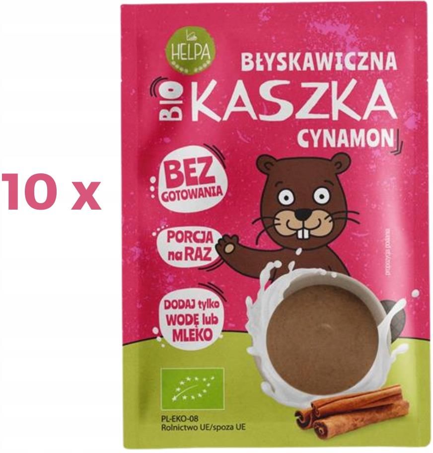 Helpa Zestaw Bio Kaszek Błyskawicznych Cynamon 10Szt. 35G X 10 - Ceny i ...