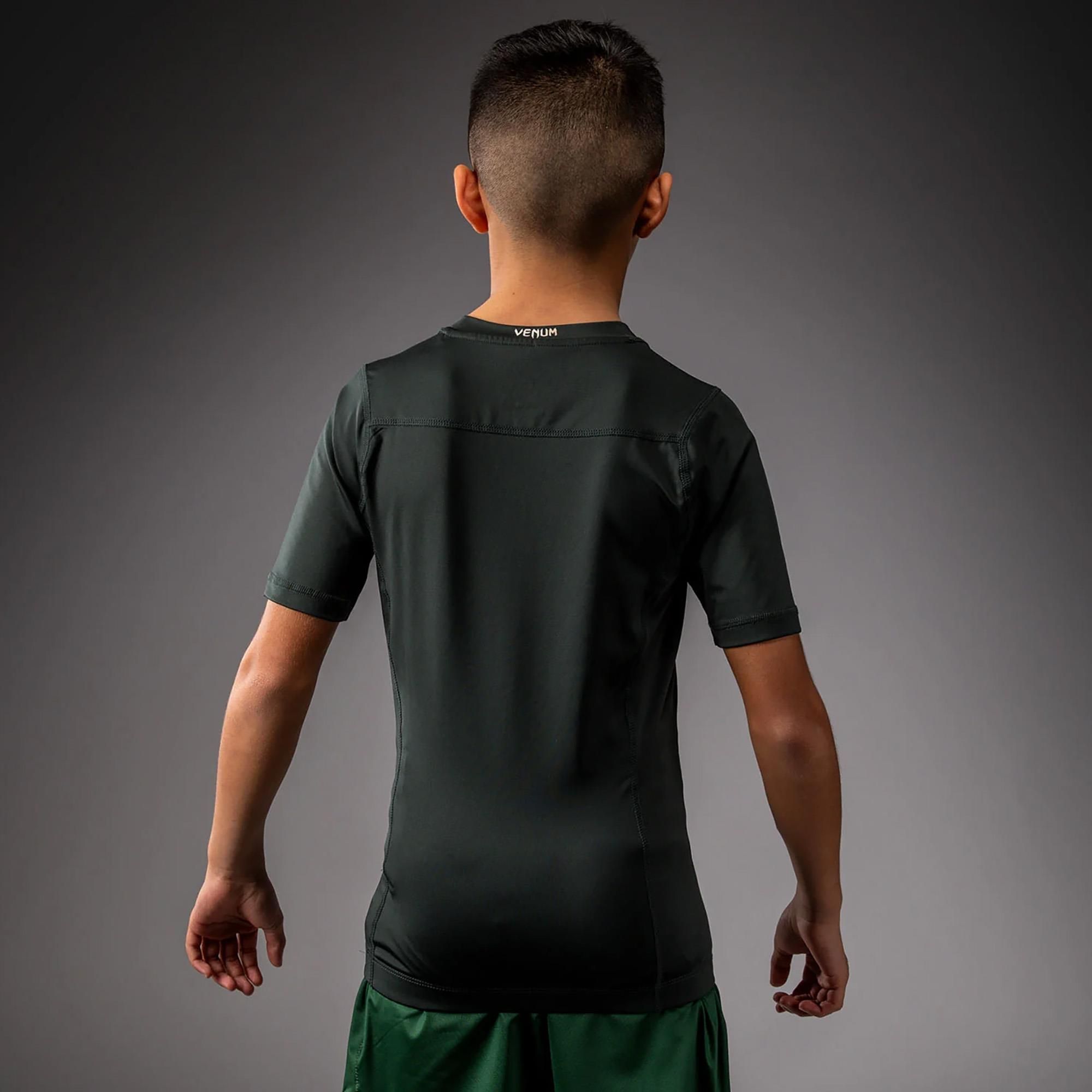 Venum Rashguard Dziecięcy Attack Kids Fores Green/Off White - Ceny i ...