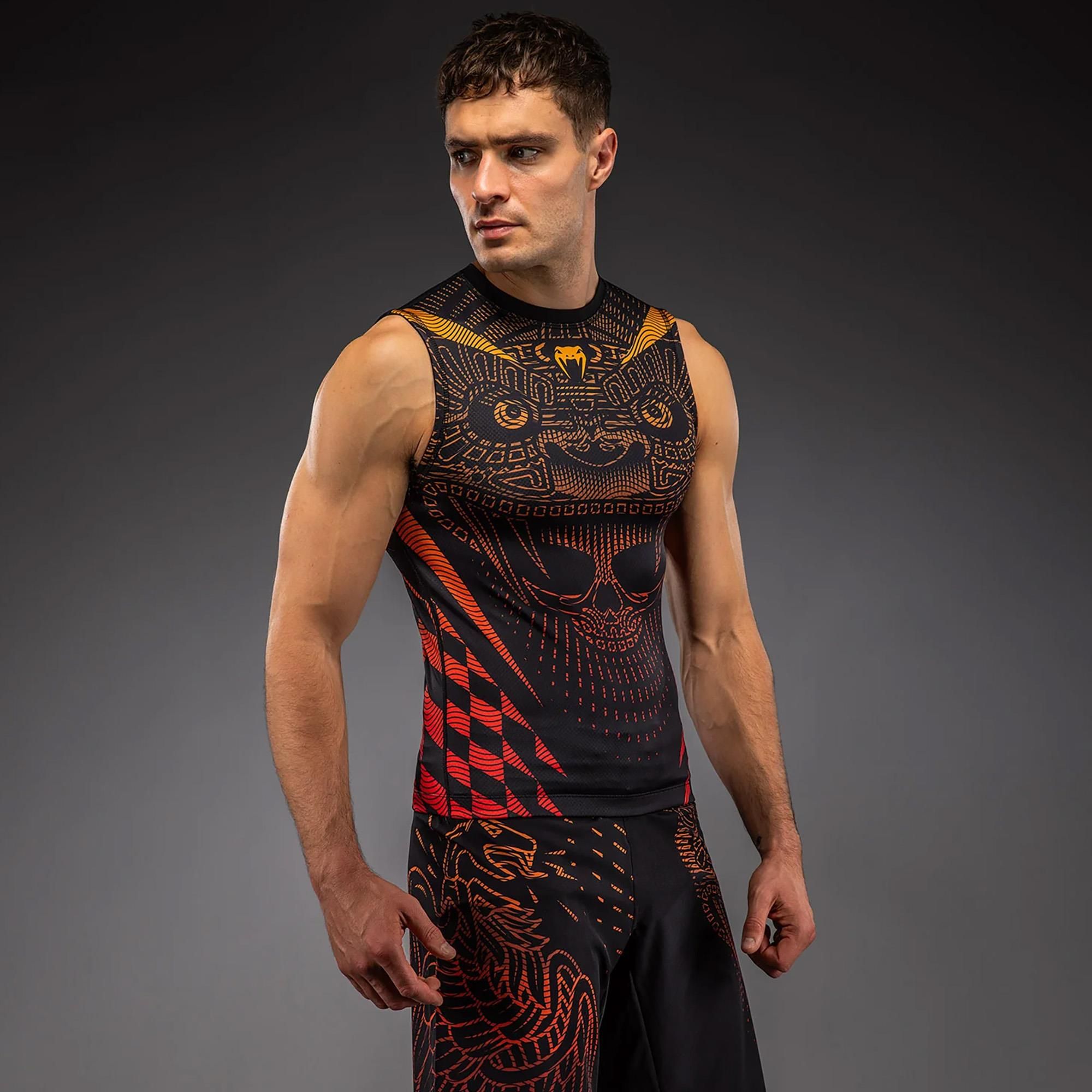 Venum Rashguard Męski Quetzal Fury Sleeveless Black/Fury Red/Tangerine ...