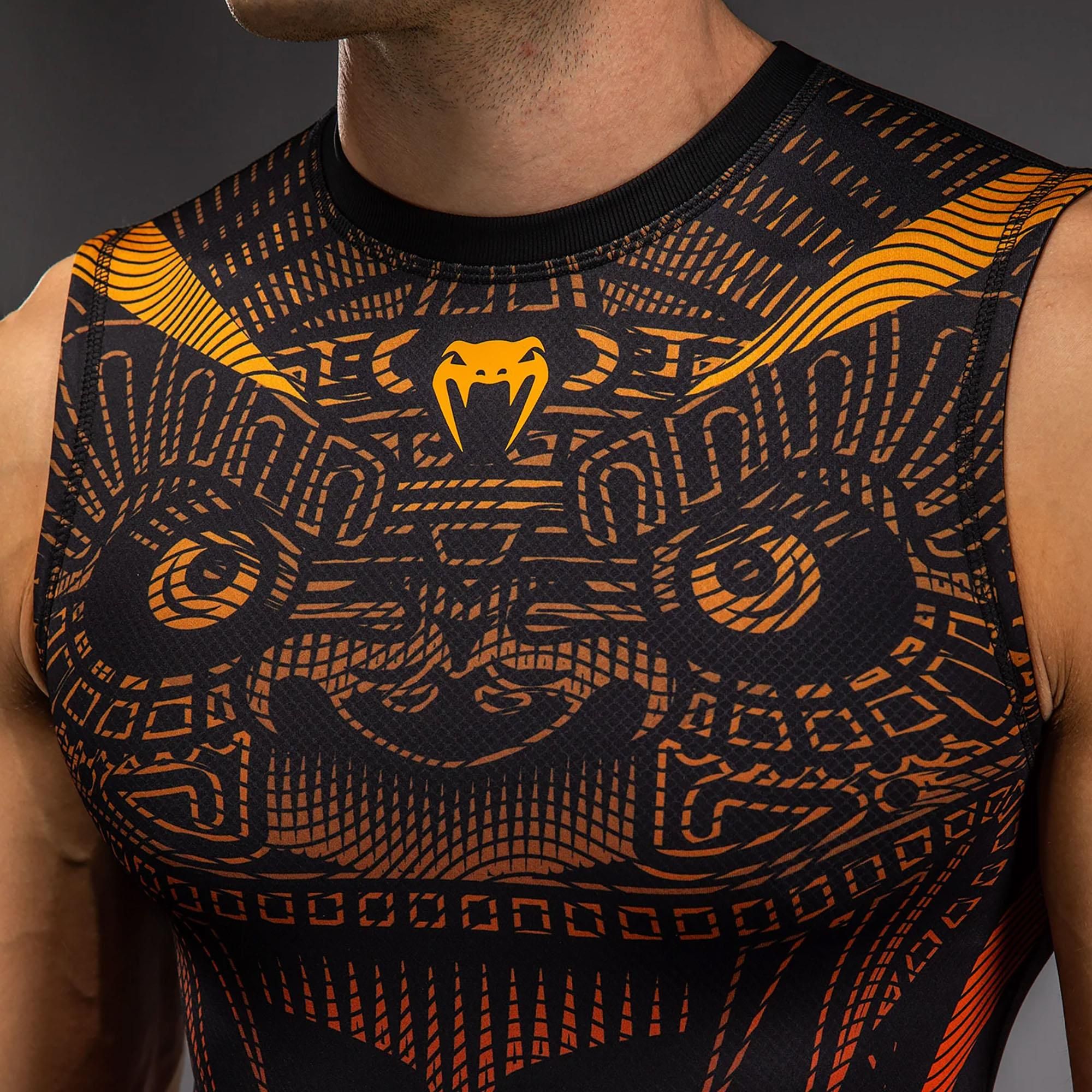 Venum Rashguard Męski Quetzal Fury Sleeveless Black/Fury Red/Tangerine ...