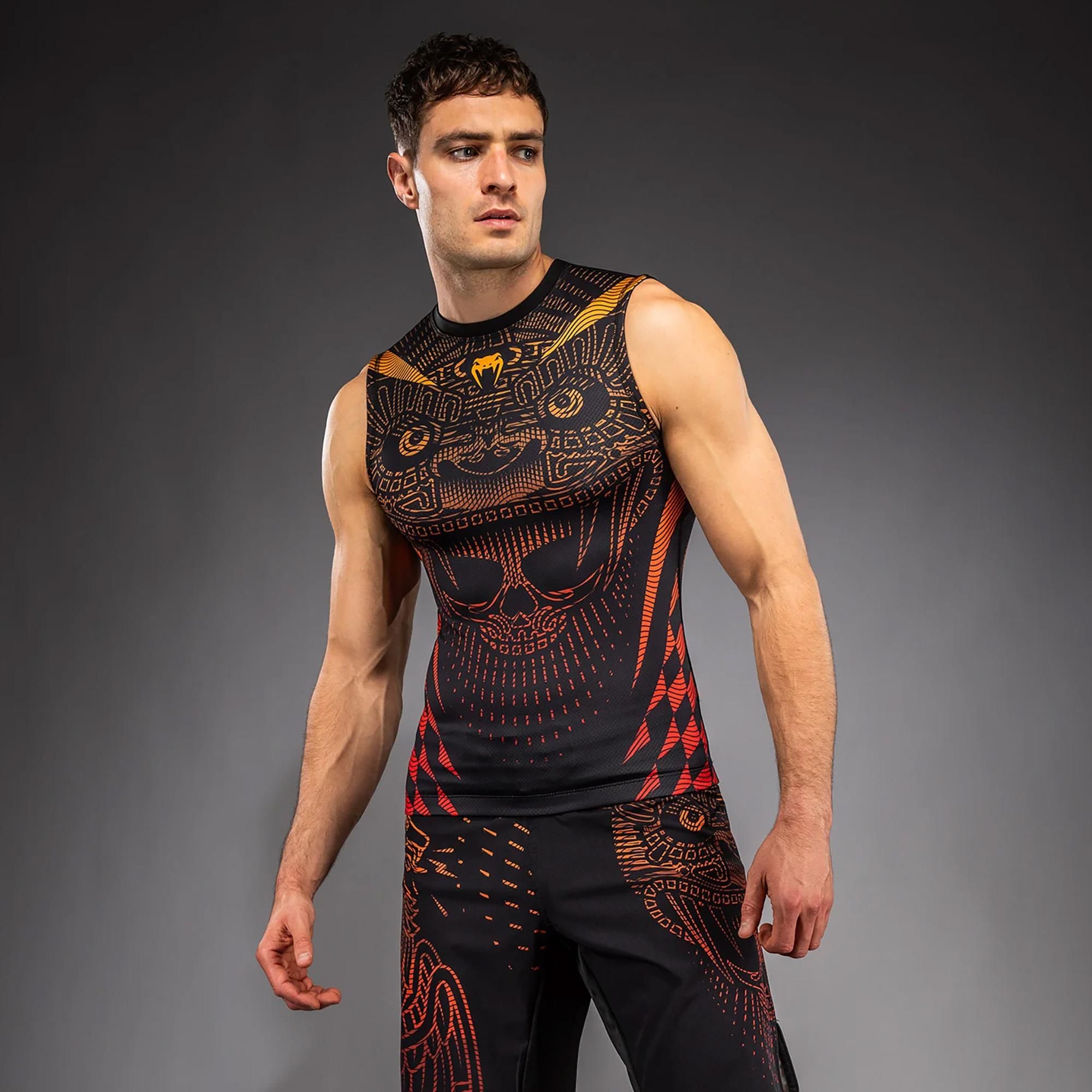 Venum Rashguard Męski Quetzal Fury Sleeveless Black/Fury Red/Tangerine ...
