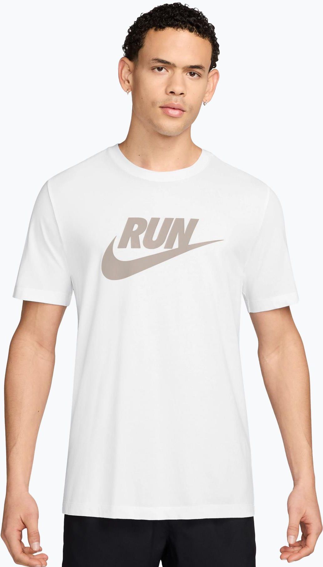 Nike Koszulka Męska Dri-Fit Running White/Moon Particle - Ceny i opinie ...