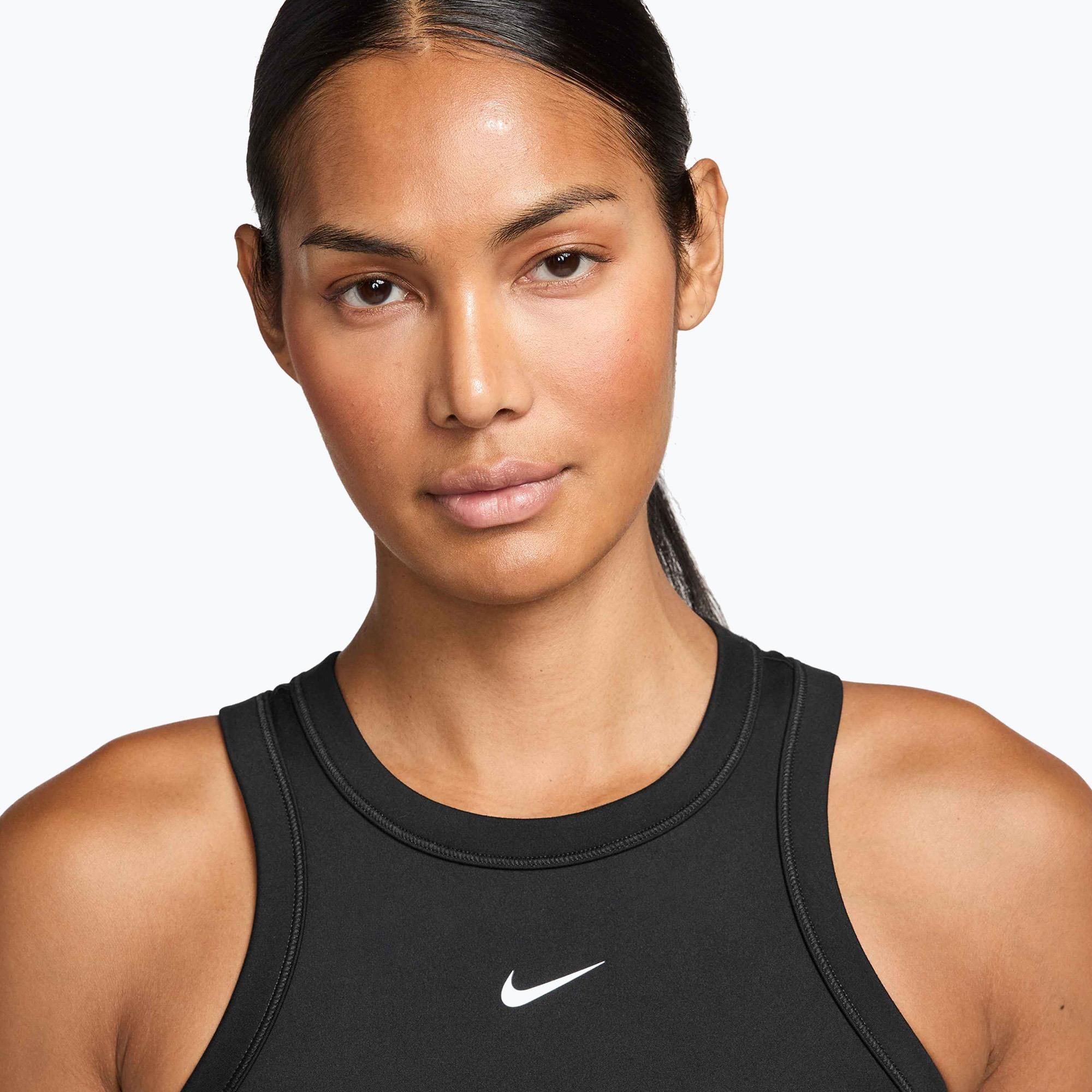 Nike Koszulka Damska One Fitted Dri-Fit Cropped Tank Thunder Black ...