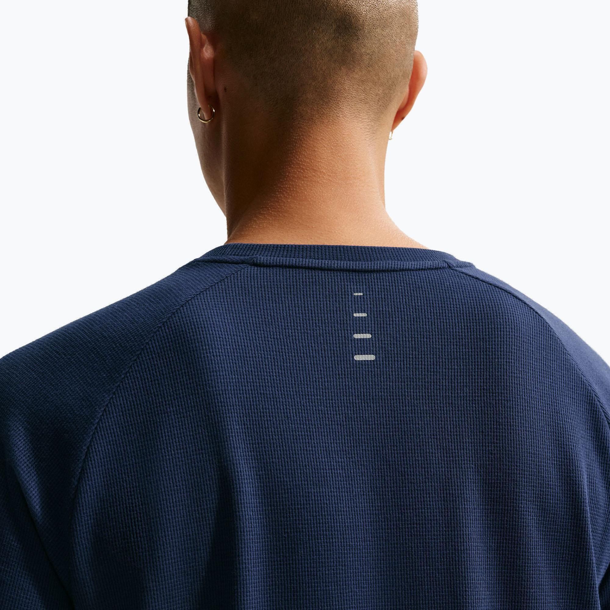 Nike Longsleeve Do Biegania Meski Stride Dri-Fit Waffle Crew Midnight ...