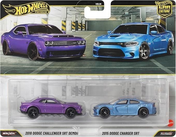 Hot Wheels Premium Culture Car 2-pack 2018 Dodge Challenger Srt Demon ...