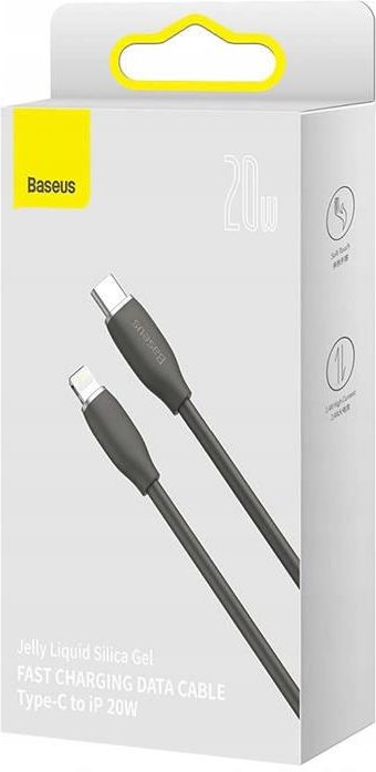 Baseus Kabel Usb-C Do Lightning Jelly, 20W, 1,2M (Czarny) - Opinie i ...